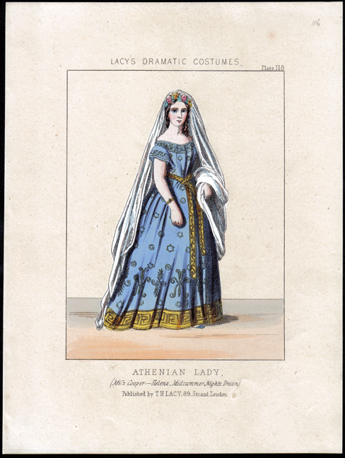 "Lacy's Dramatic Costumes" by T. H. Lacy (1865) hand colored engravings ...