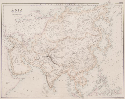 Antique Maps of Asia, Asia Minor, Tartary, China, Japan, East India ...