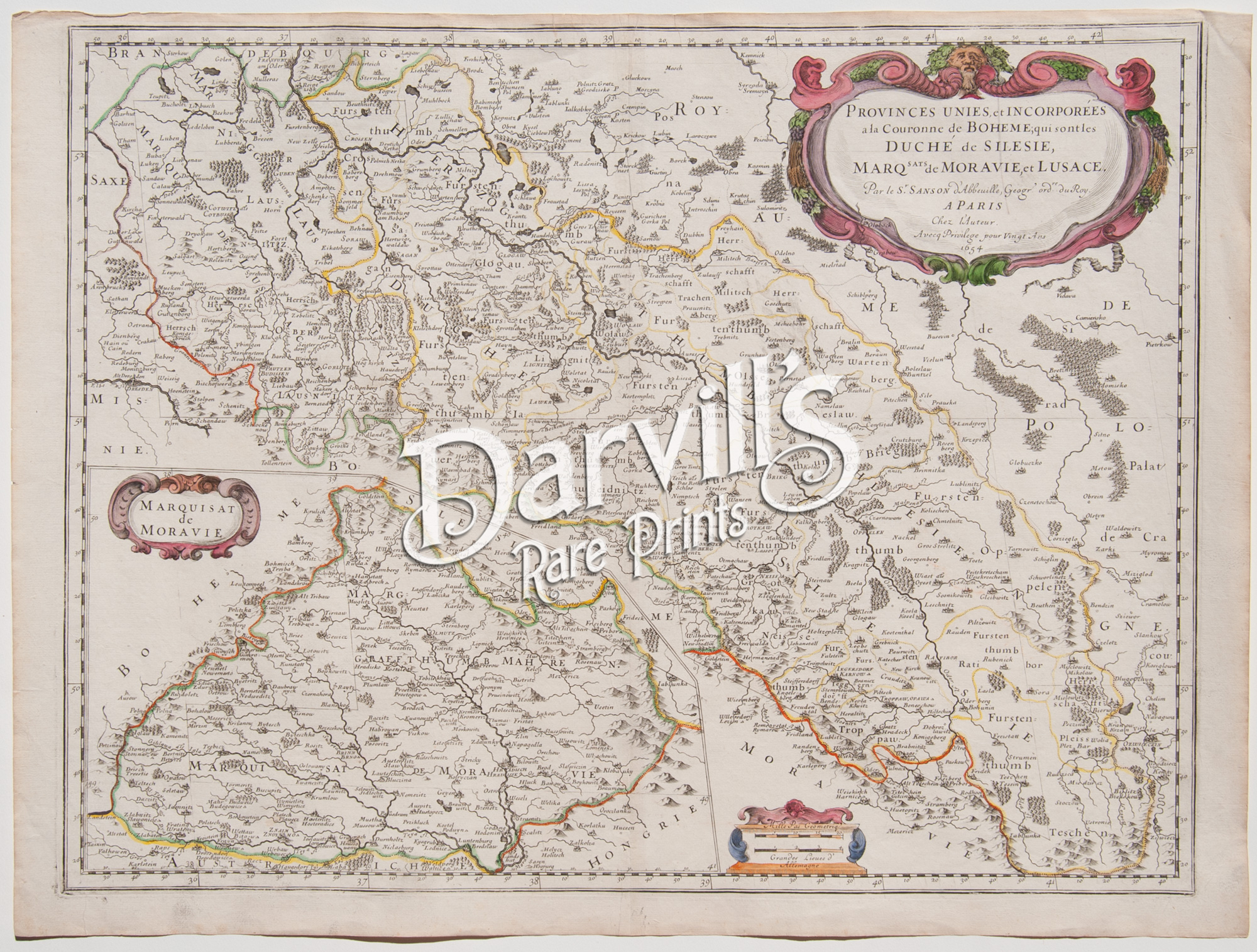 Original Nicolas Sanson maps of Eastern Europe, 1664-1666