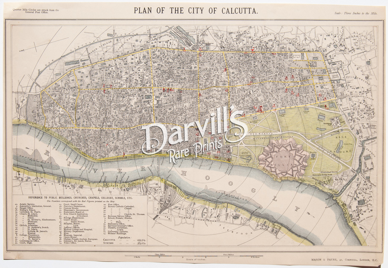 Antique Maps of India Hindoostan Indian Ocean