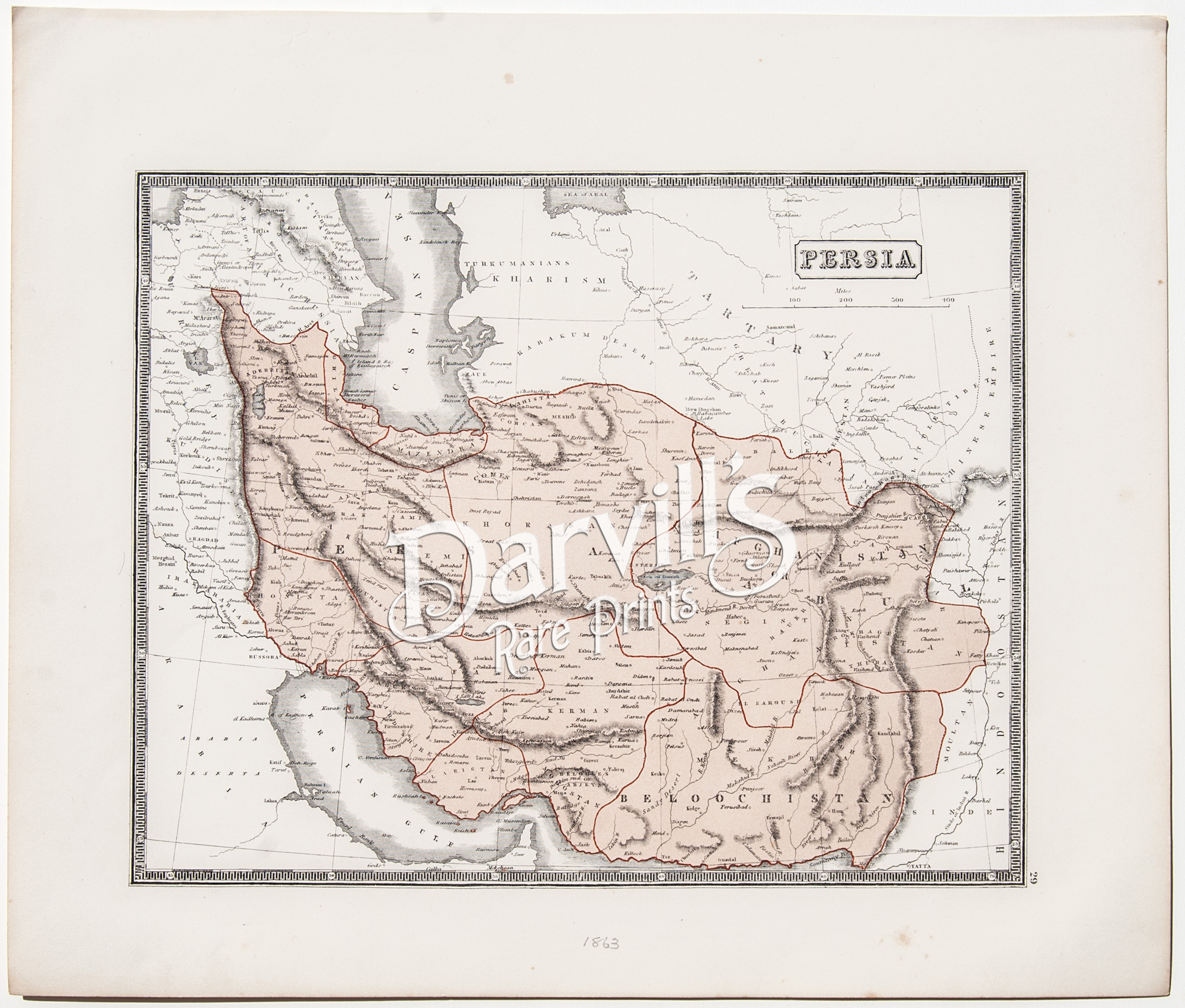 Antique Maps of Persia, Arabia, the Persian Empire