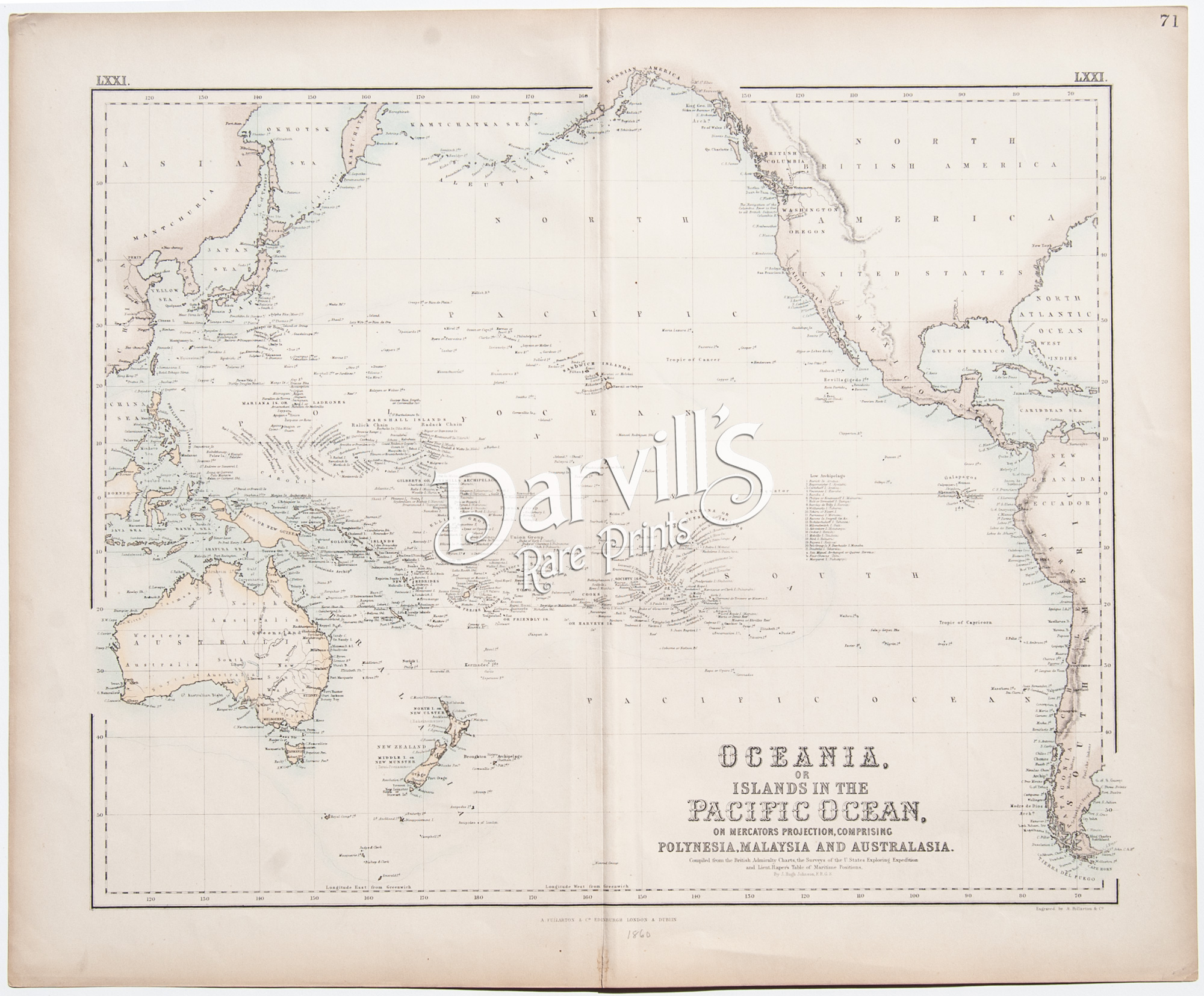 Antique Maps of Australia New Zealand South Pacific