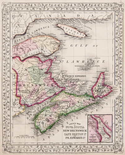 Antique maps of North America and the West Indies