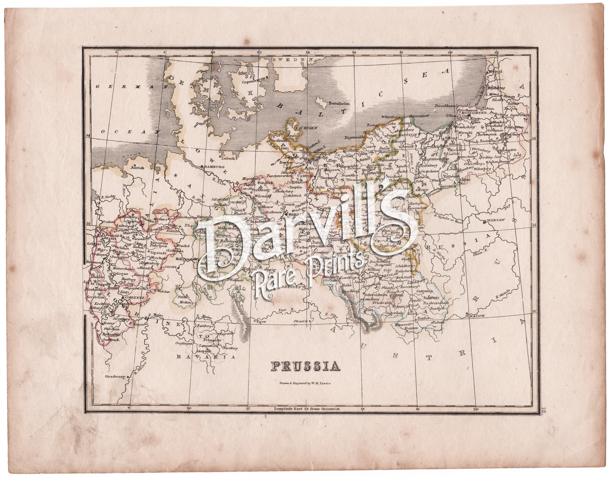 Antique Maps of Prussia Prussian Empire