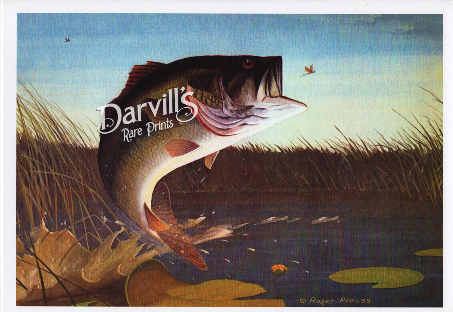 Vintage calendar or poster prints of Fishing (1910-1940)