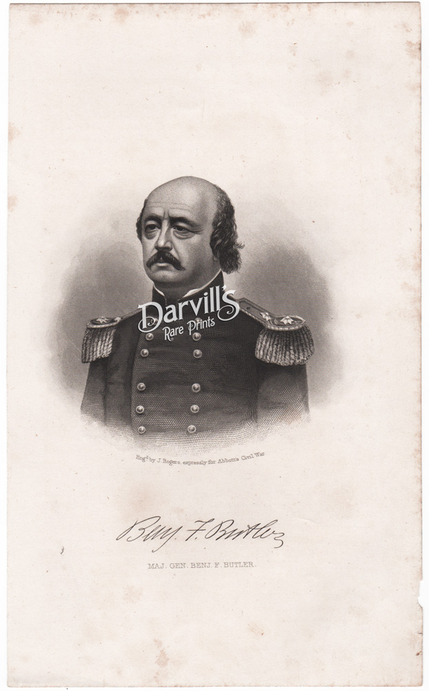 Original antique prints of the US Civil War