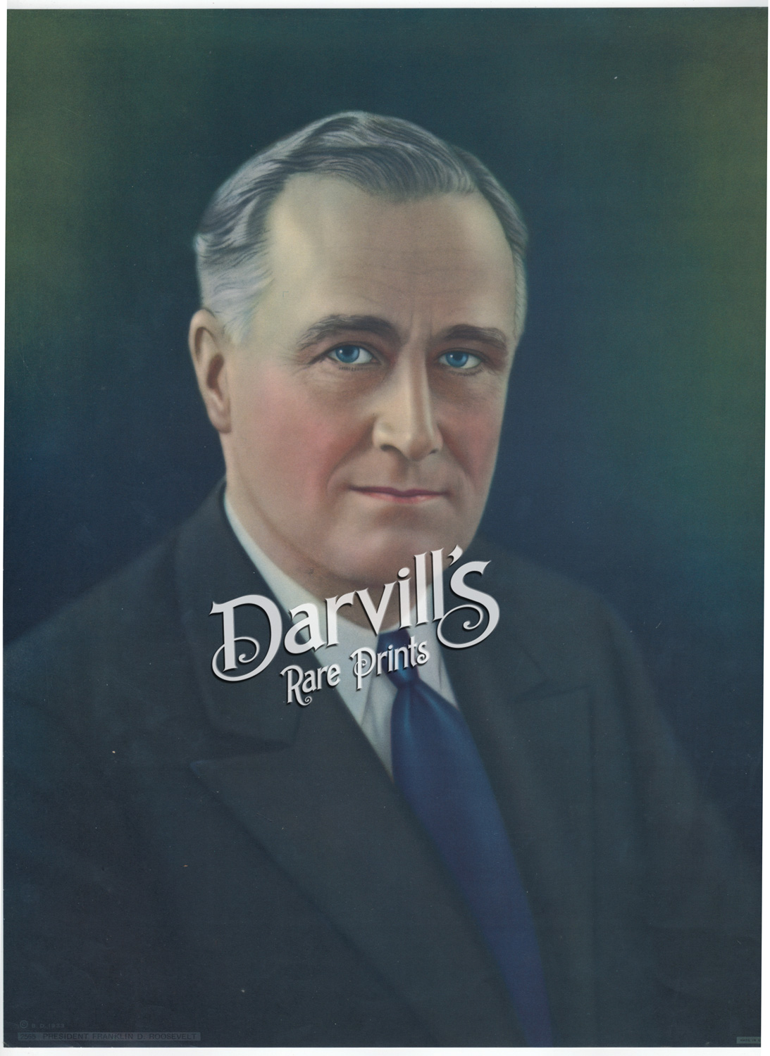 Original vintage portraits of FDR Franklin Delano Roosevelt
