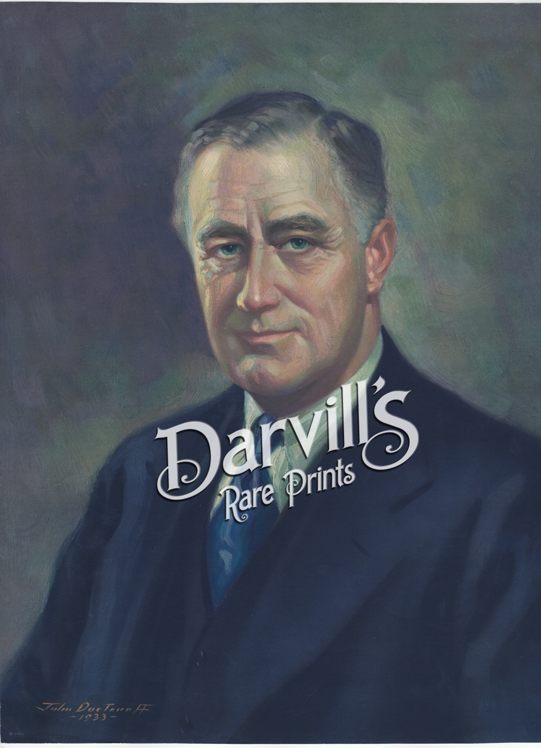 Original vintage portraits of FDR Franklin Delano Roosevelt