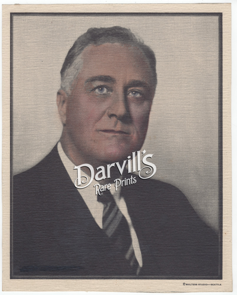 Original vintage portraits of FDR Franklin Delano Roosevelt