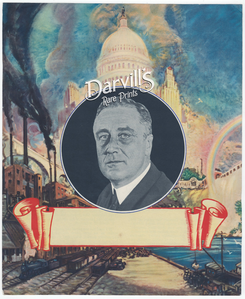 Original vintage portraits of FDR Franklin Delano Roosevelt
