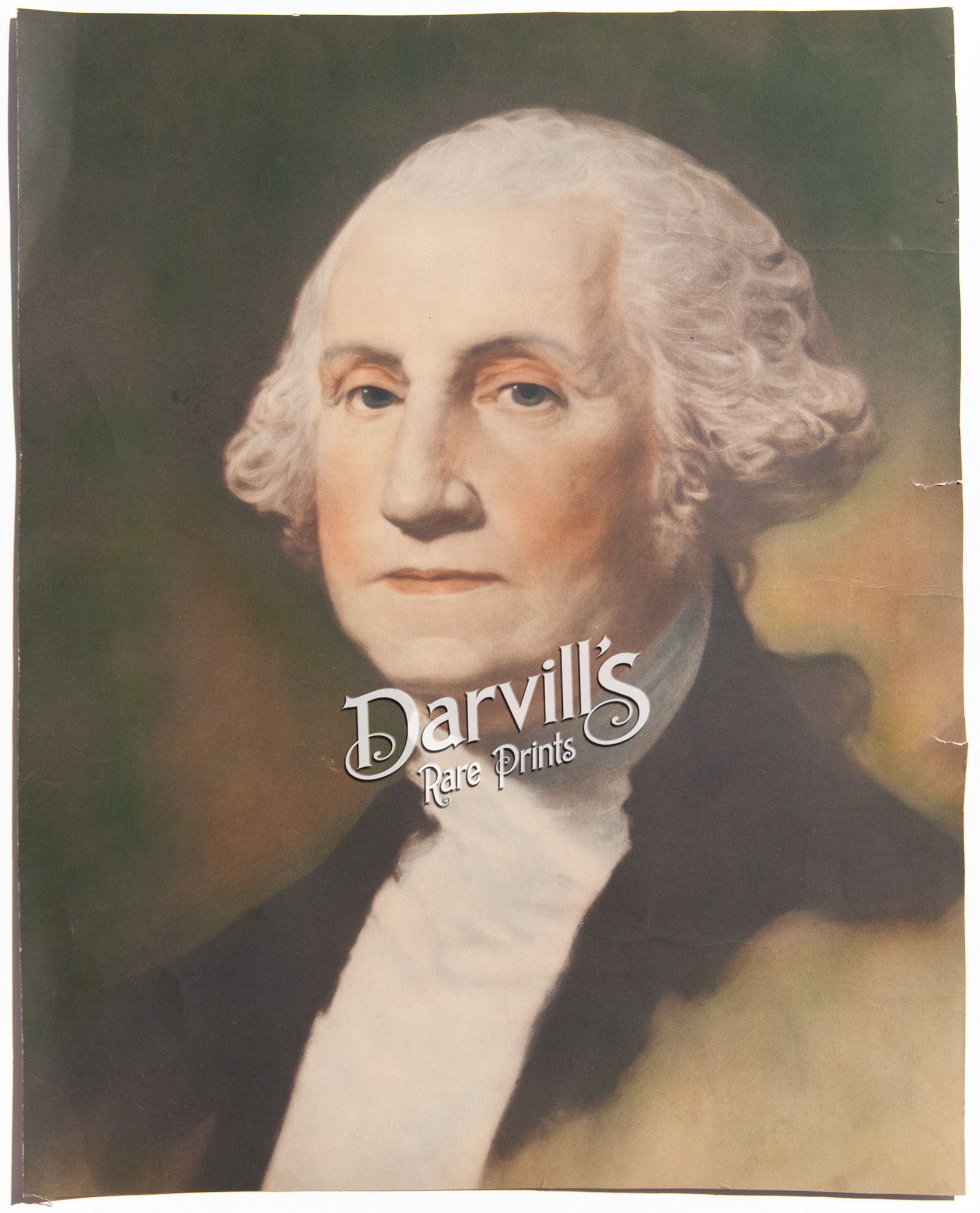 Original antique and vintage portraits of George Washington and Martha ...