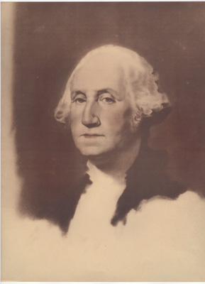 Original antique and vintage portraits of George Washington and Martha ...