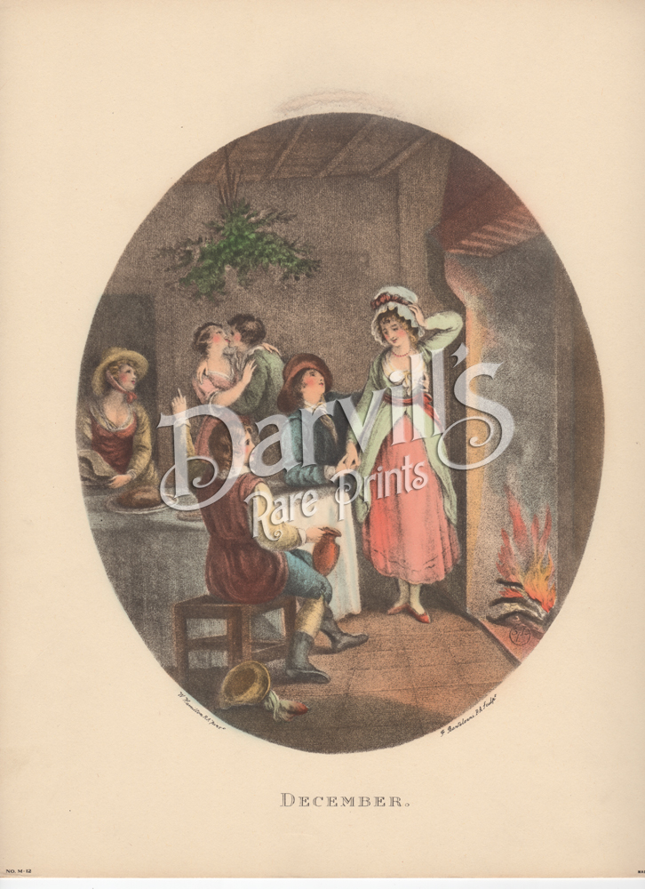 The months of the year hand-colored lithographs. William Hamilton, B ...