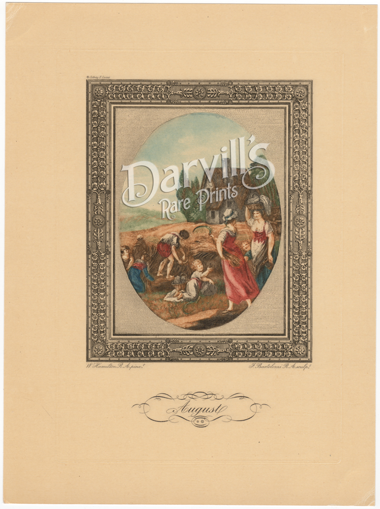 The months of the year hand-colored lithographs. William Hamilton, B ...