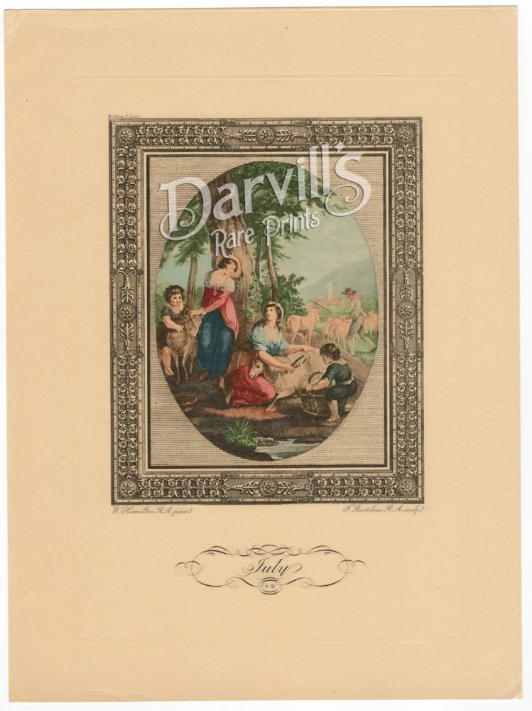 The months of the year hand-colored lithographs. William Hamilton, B ...
