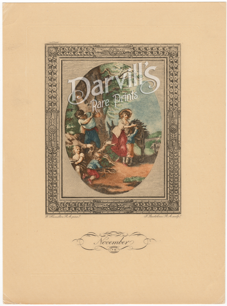 The months of the year hand-colored lithographs. William Hamilton, B ...