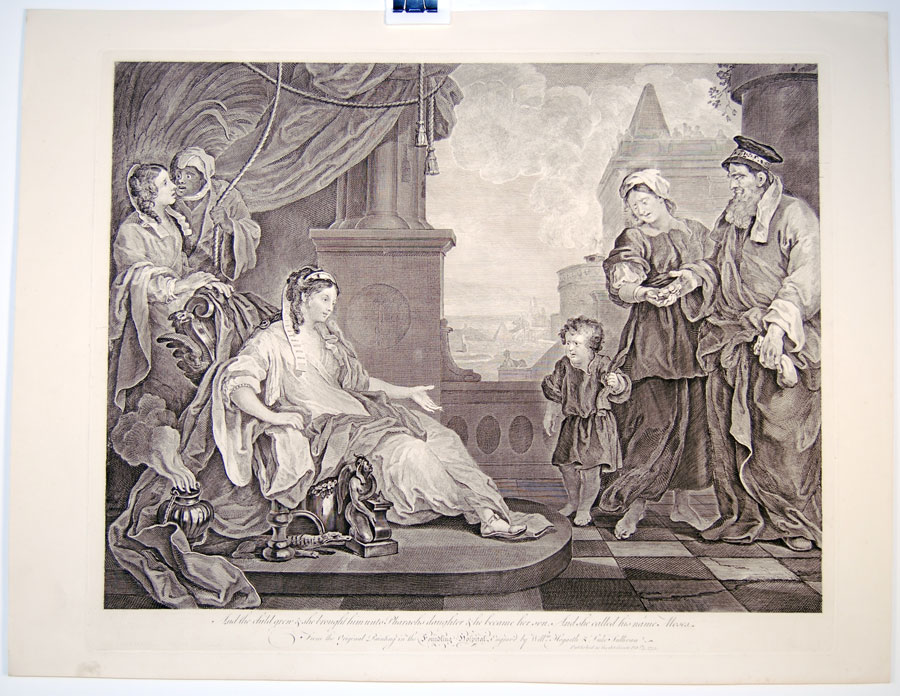 "Moses brought before Pharaoh's Daughter" by William Hogarth