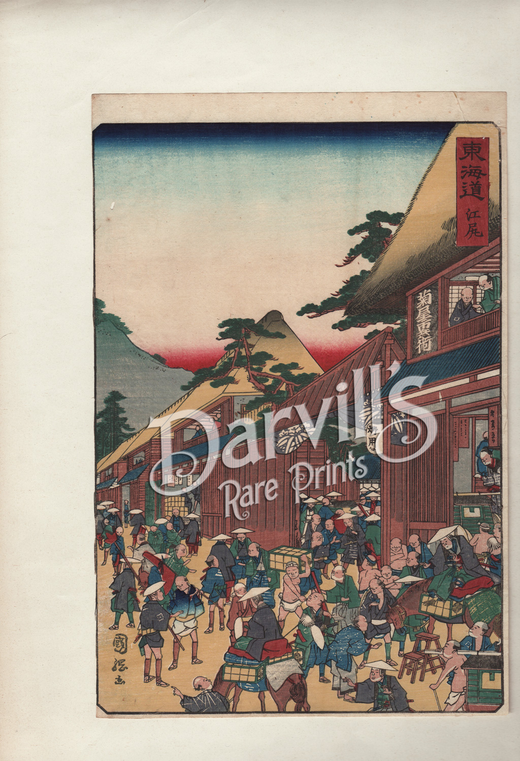 Original Japanese woodblock prints from the Edo period, prior to 1868