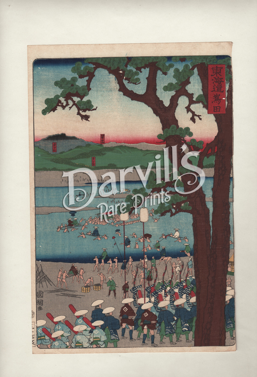 Original Japanese woodblock prints from the Edo period, prior to 1868