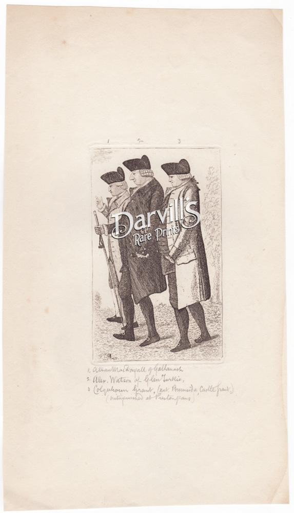 John Kay Scottish military and legal portraits original antique ...