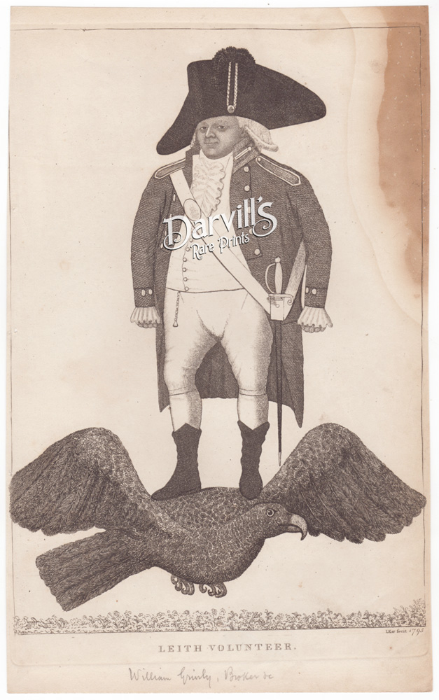 John Kay Scottish military and legal portraits original antique ...