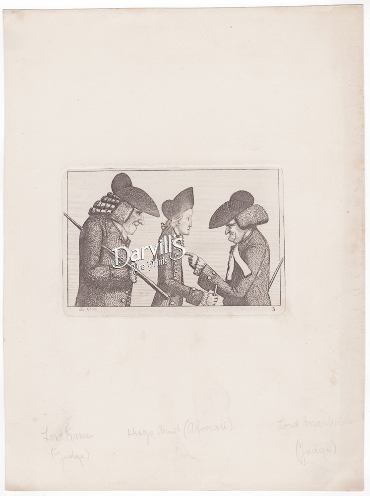 John Kay Scottish military and legal portraits original antique ...