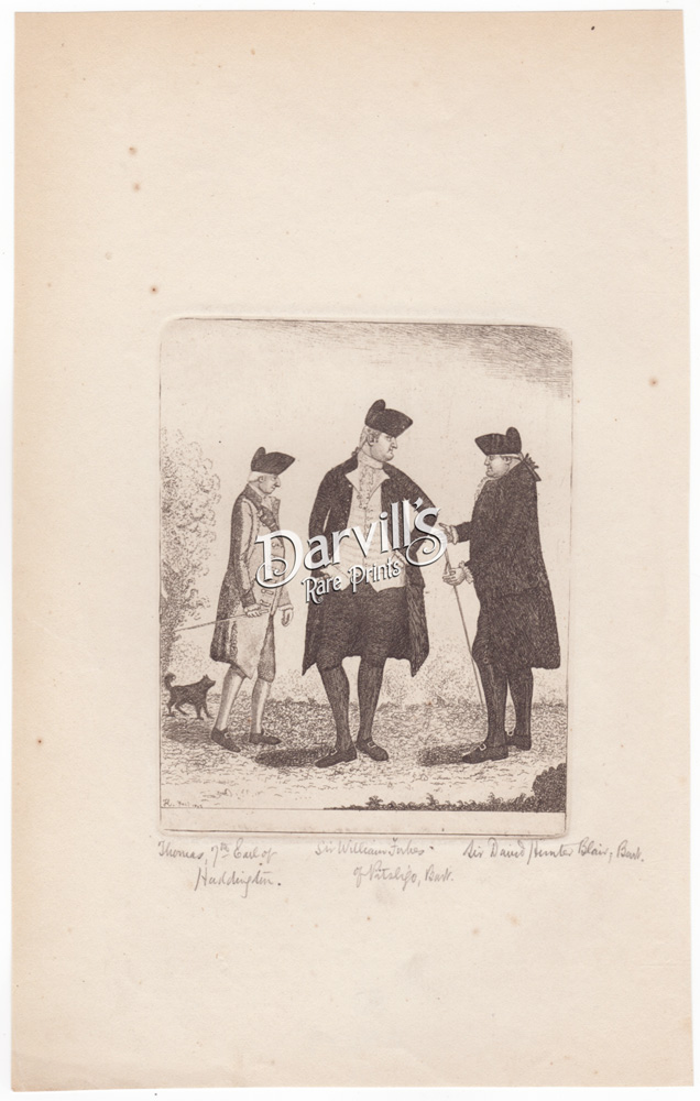 John Kay Scottish military and legal portraits original antique ...