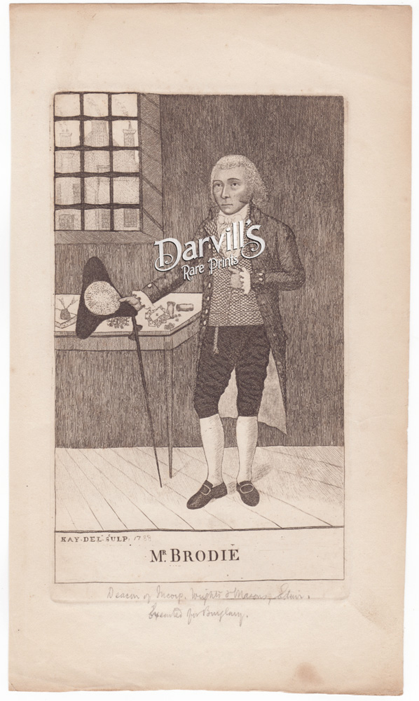 John Kay Scottish military and legal portraits original antique ...