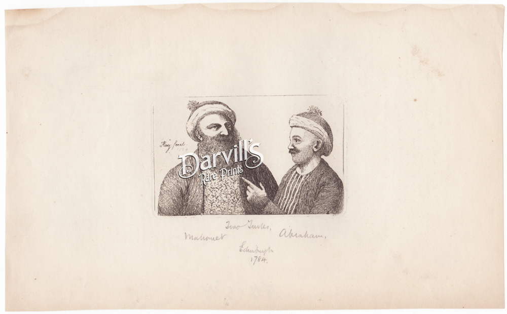 John Kay Scottish military and legal portraits original antique ...