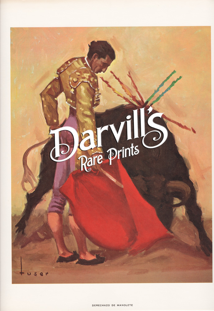 Bullfighting Matador prints by Tuser, circa 1950-1960