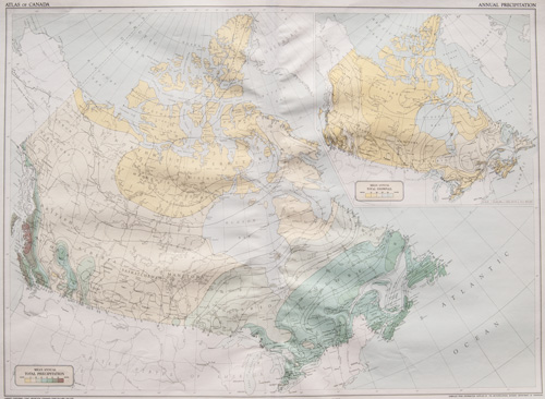 Vintage maps of Canada from the Atlas of Canada 1957