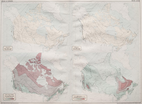 Vintage maps of Canada from the Atlas of Canada 1957