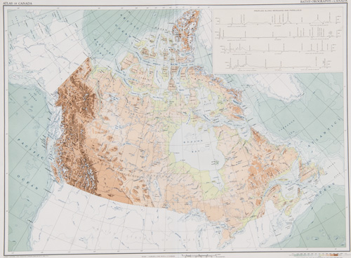 Vintage maps of Canada from the Atlas of Canada 1957