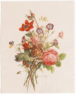 Vintage Jean Louis Prevost floral prints published by Sidney Z Lucas ...