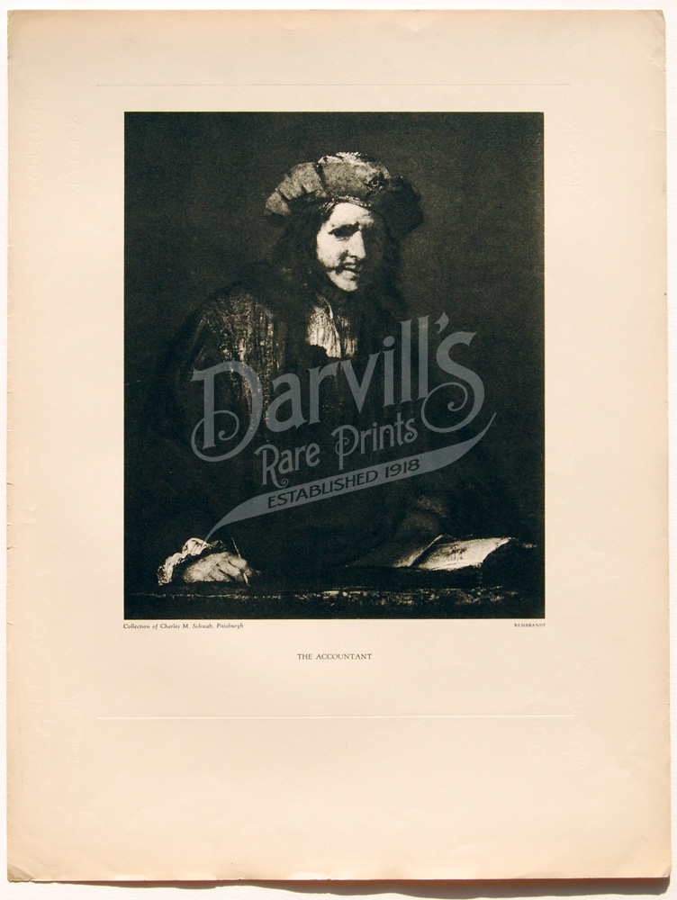 Rembrandt prints, circa 1890-1900 photogravures