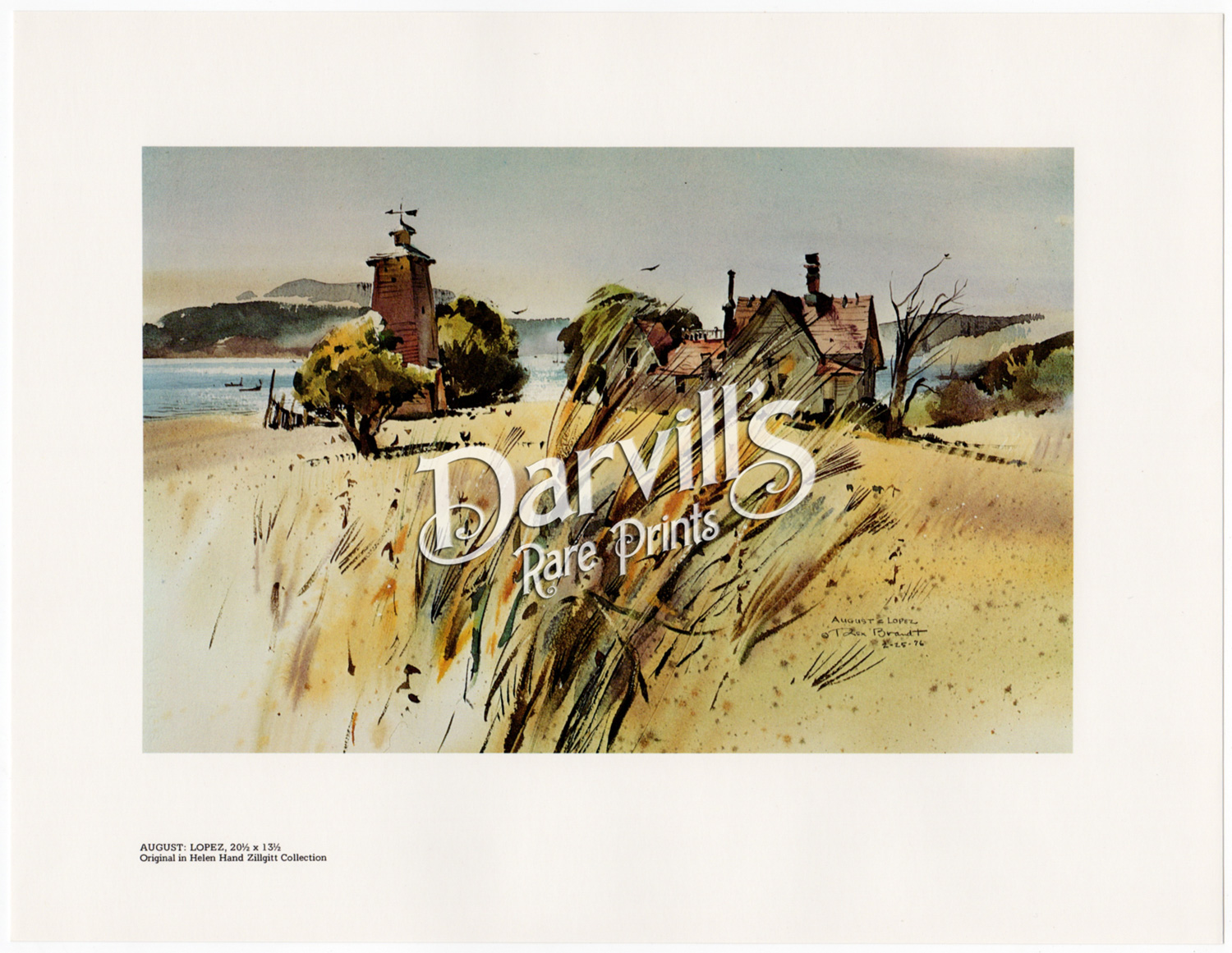 original Rex Brandt West Coast Portfolio prints (1977)