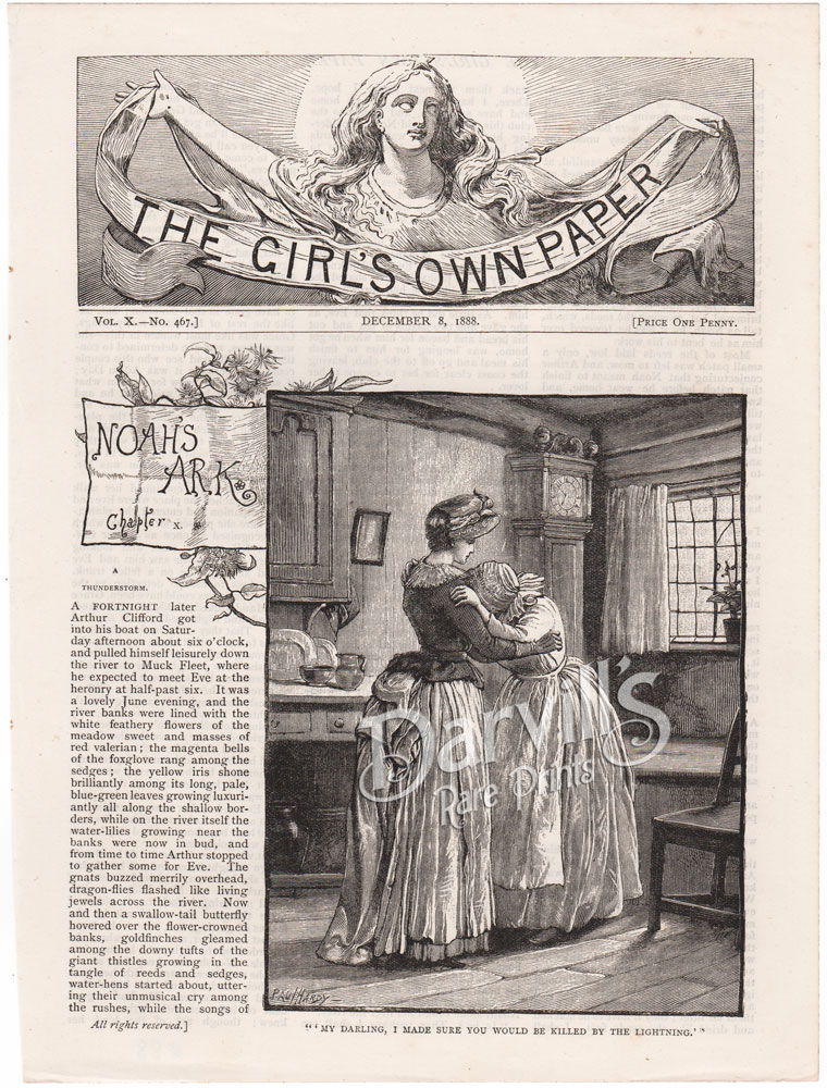 Original engravings from "The Girl's Own Paper" a Victorian magazine ...