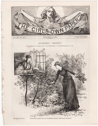 Original engravings from "The Girl's Own Paper" a Victorian magazine ...