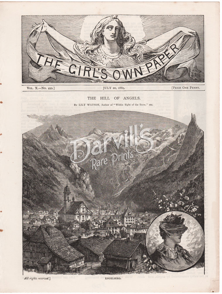 Original engravings from "The Girl's Own Paper" a Victorian magazine ...