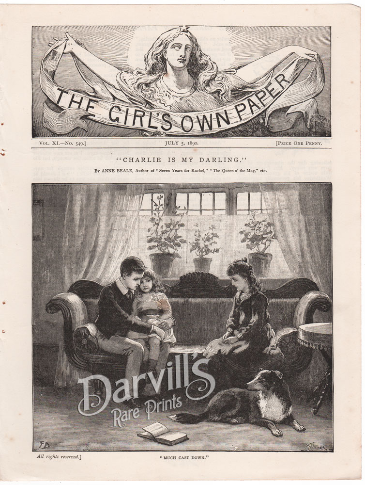 Original engravings from "The Girl's Own Paper" a Victorian magazine ...