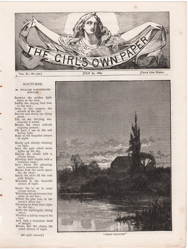 Original engravings from "The Girl's Own Paper" a Victorian magazine ...