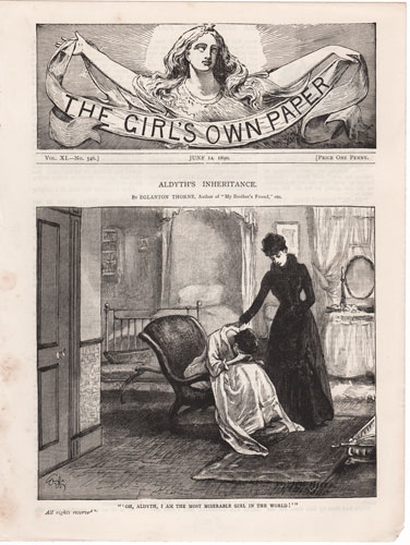 Original engravings from "The Girl's Own Paper" a Victorian magazine ...