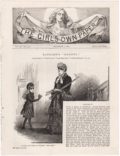 Original engravings from "The Girl's Own Paper" a Victorian magazine ...