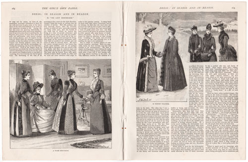 Original engravings from "The Girl's Own Paper" a Victorian magazine ...
