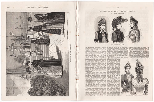Original engravings from "The Girl's Own Paper" a Victorian magazine ...