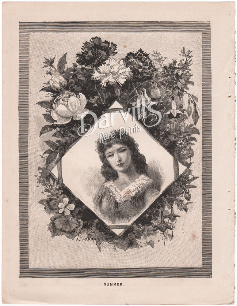 Original engravings from "The Girl's Own Paper" a Victorian magazine ...