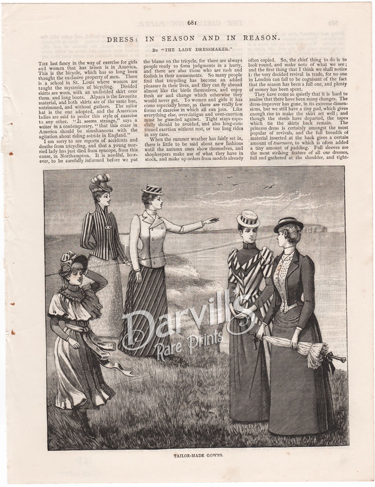 Original engravings from "The Girl's Own Paper" a Victorian magazine ...