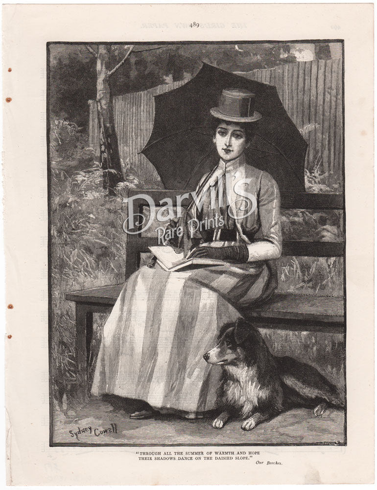 Original engravings from "The Girl's Own Paper" a Victorian magazine ...