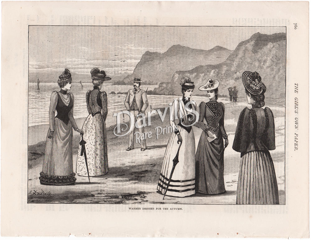 Original engravings from "The Girl's Own Paper" a Victorian magazine ...