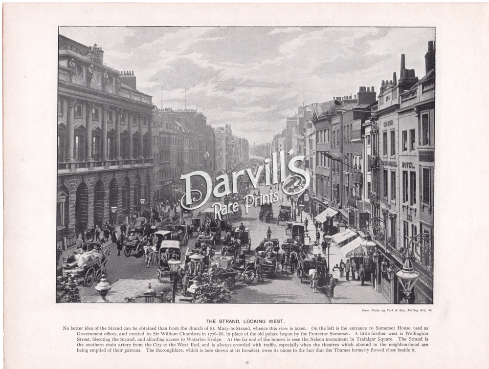 Antique prints of London from The Queen's London (1896)